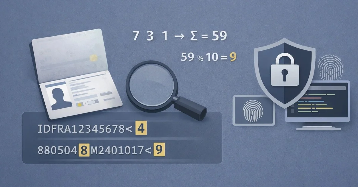 MRZ check digits explained: calculation, purpose, and verification ...